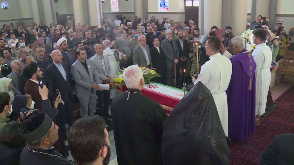 Iranians bid final farewell to fallen Christian soldier